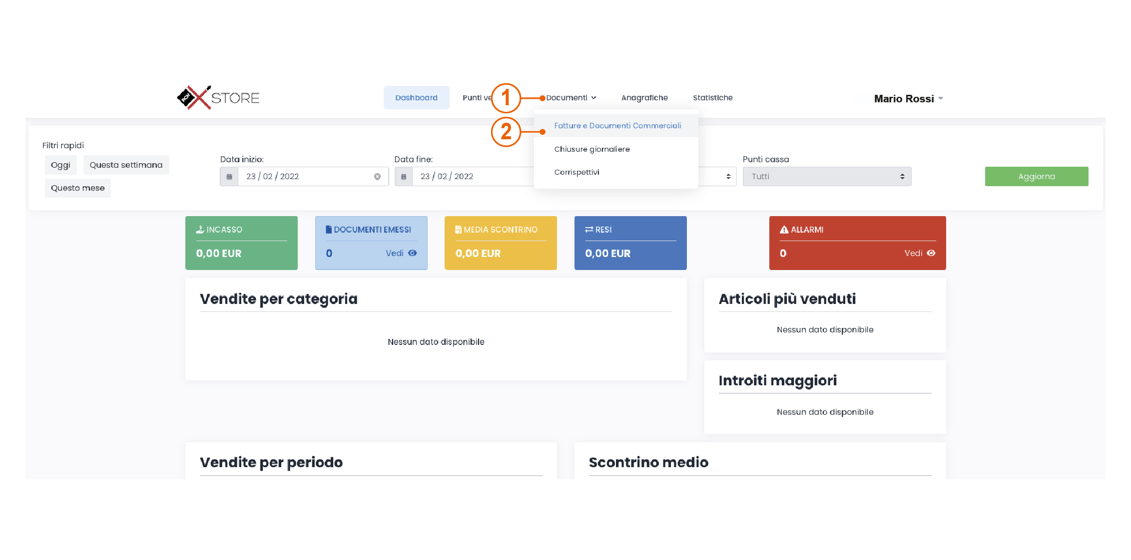 Interfaccia Web - RCH Support