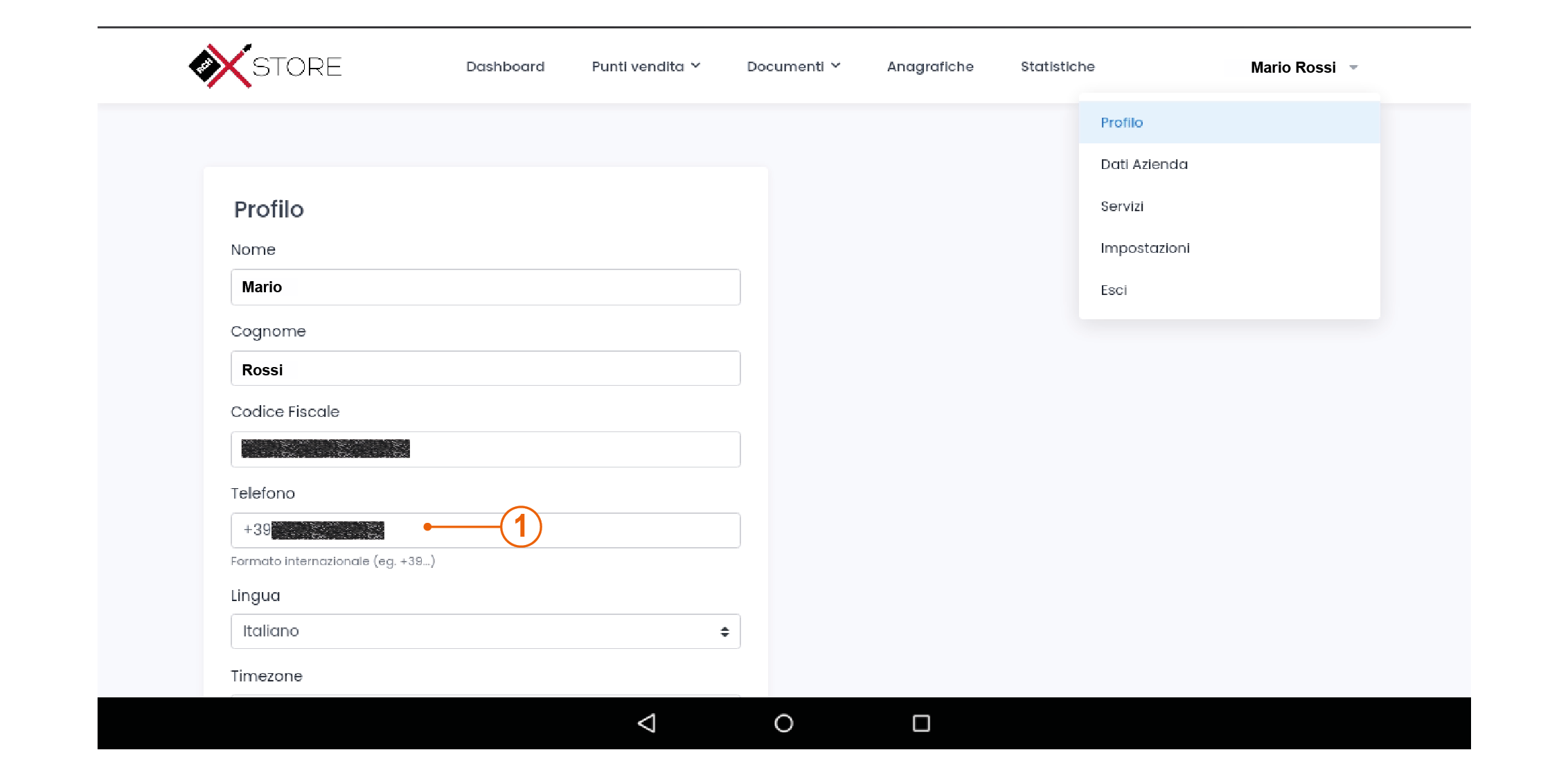 Completamento anagrafica - RCH Support